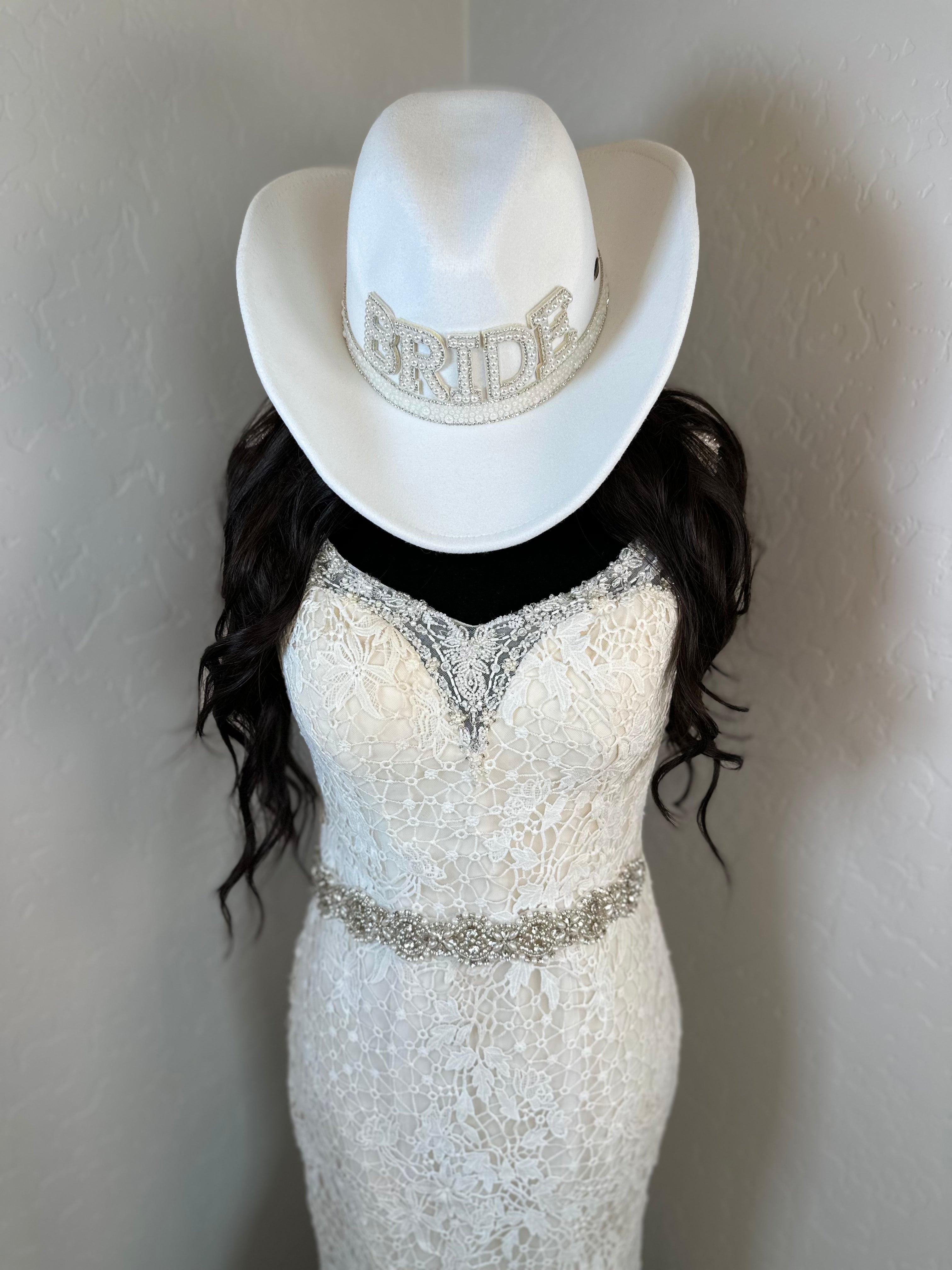 Bride Cowgirl Vegan Felt Hat – Casa Novia